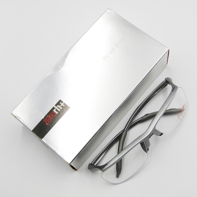 未使用 zerorh＋ ゼロアールエイチプラス メガネフレーム RH-179 LUX ハーフリム ブロウ スポーツグラス 02 メタルグレー 61001749 : 61001749 ...