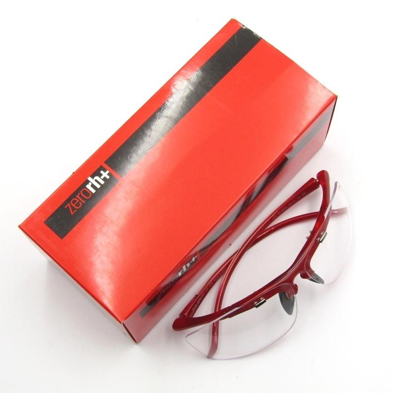 未使用 zerorh＋ ゼロアールエイチプラス メガネフレーム RH-688 NEW LUX ハーフリム ブロウ スポーツグラス 02 クリアレッド 61001753 : クラシック - 通販 ...
