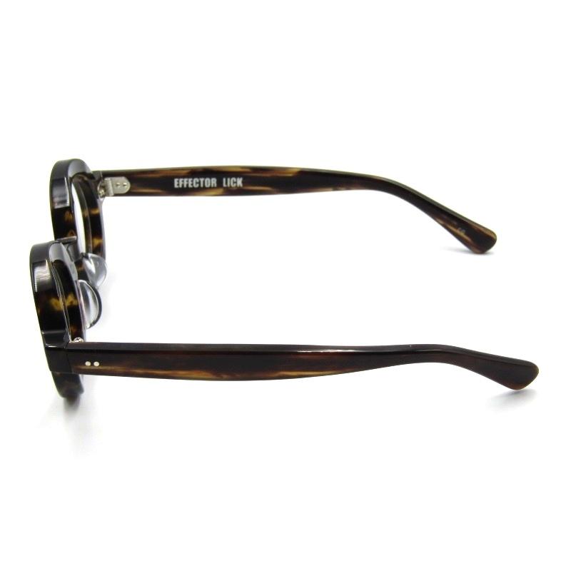 EFFECTOR 未使用 エフェクター サングラス LICK 日本製 リック ラウンド 8mm生地厚 CO コニャック 61002313 : クラシック - 通販 - Yahoo!ショッピング