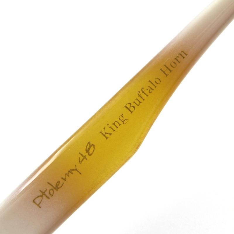 未使用 Ptolemy48 トレミー48 メガネフレーム KB-012 King Buffalo 日本製 キングバッファロー WH ホワイト/ブラウン/ゴールド 61003284 ...