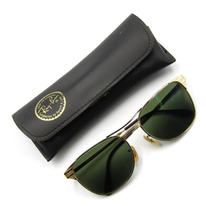 Ray-Ban レイバン サングラス B&L SIGNET II 度入り USA製 シグネット ボシュロム期 スクエア ツーブリッジ GD ...