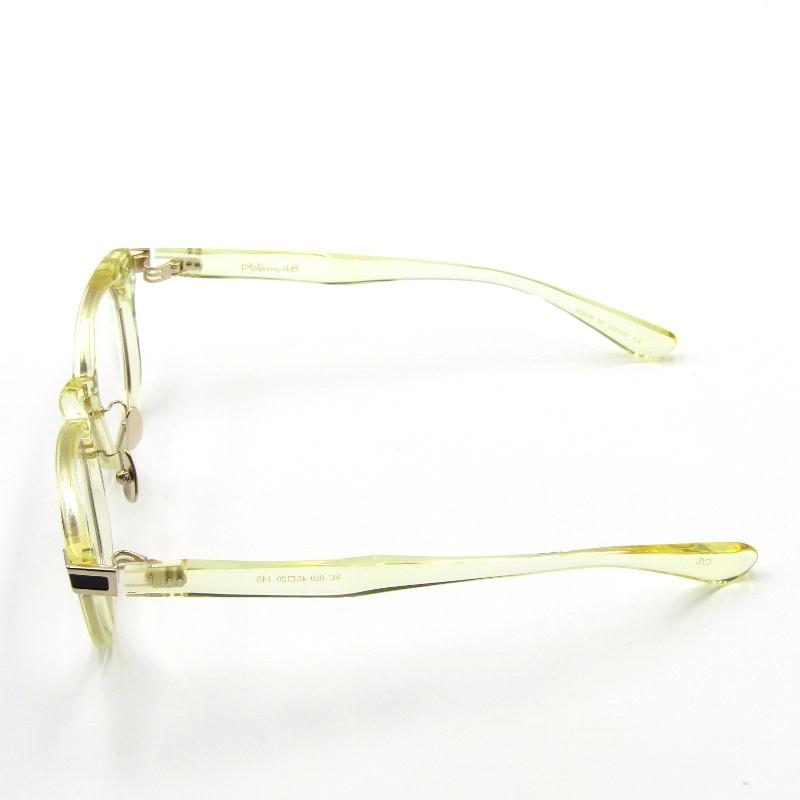 未使用 Ptolemy48 トレミー48 メガネフレーム VC-059 Vintage Celluloid 日本製 セルロイド CYE クリアイエロー/ゴールド 61003458 ...