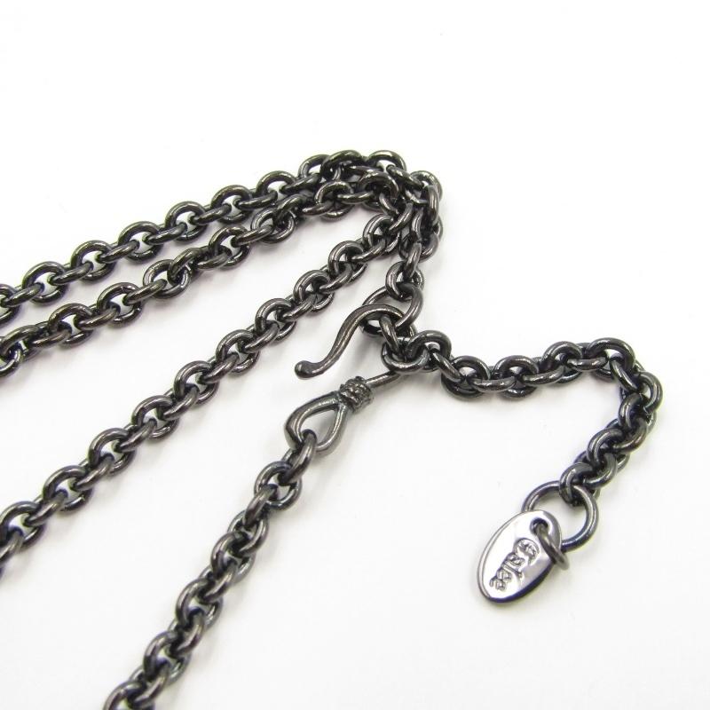 CALEE 未使用 キャリー ネックレス CL-16S014AC チェーン ブラス NECKLACE CHAIN BRASS LONG BLACK ブラック 中古 64000165 ...