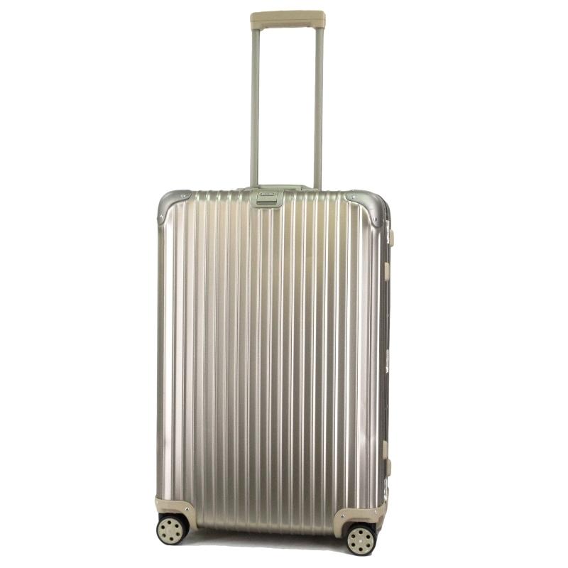RIMOWA リモワ スーツケース 92073 TOPAS TITANIUM トパーズチタニウム 4輪 TSAロックキャリーケース ゴールド 金 84L バッグ 鞄 中古 65001189 ...