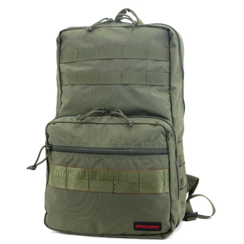 BRIEFING 美品 ブリーフィング AT-COMPACT PACK BRL201P44 リュック バックパック デイパック オリーブ ...