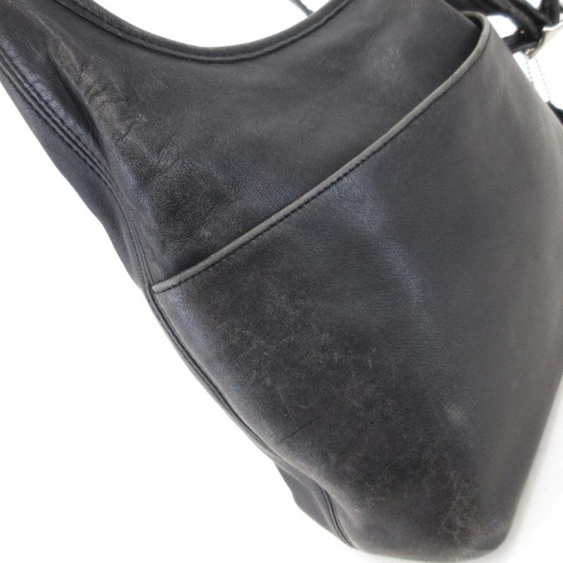 COACH コーチ ショルダーバッグ 9058 オールレザー オールドコーチ ヴィンテージ ワンハンドル レディース ブラック 黒 バッグ ...