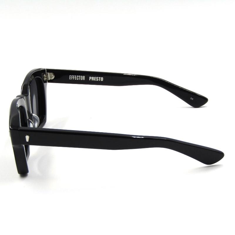 EFFECTOR 未使用 エフェクター サングラス PRESTO プレスト スクエア 8mm生地 日本製 ブラック 黒 65003189 : クラシック - 通販 - Yahoo!ショッピング