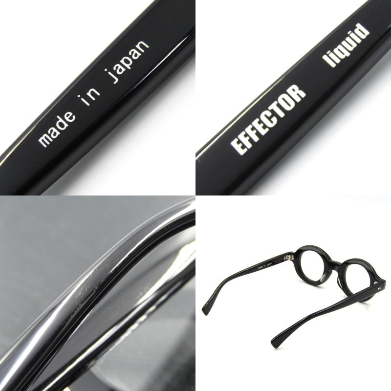 EFFECTOR 未使用 エフェクター サングラス liquid リキッド ラウンド 丸型 8mm生地 日本製 ブラック 黒 65003458 : クラシック - 通販 - Yahoo!ショッピング
