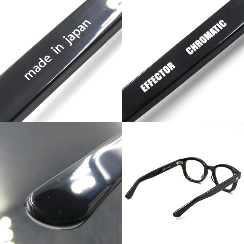 未使用 EFFECTOR エフェクター サングラス CHROMATIC クロマティック ウェリントン 8mm生地 日本製 ブラック 黒 65003460 :65003460:クラシック ...