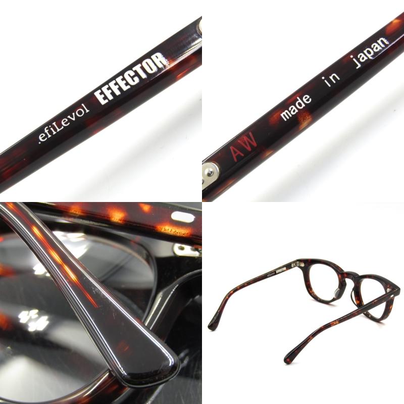 EFFECTOR 未使用 × efiLevol エフェクター エフィレボル サングラス AW エーダブル ボストン 8mm生地 日本製 TUR トートイズ 65003496 : クラシック ...