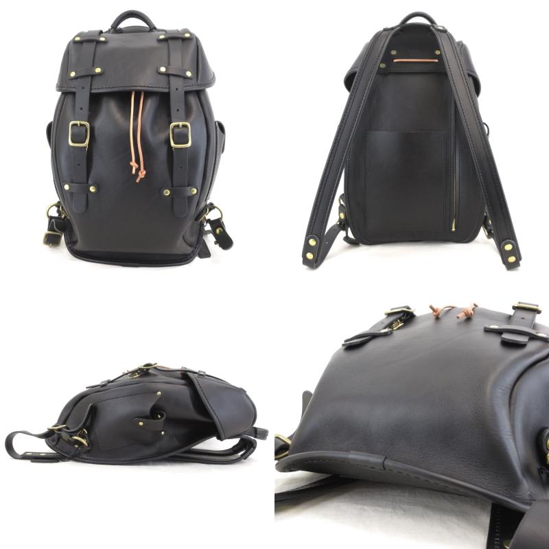 HERZ 美品 ヘルツ 半かぶせの二本ベルトリュック R-152 レザー HERZ 美品 ヘルツ 半かぶせの二本ベルトリュック R-152 レザー