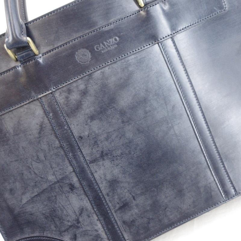 GANZO 未使用 ガンゾ BRIDLE ブリーフケース 58955 ブライドル レザー ビジネスバッグ 日本製 ネイビー 紺 65003918 : クラシック - 通販 - Yahoo!ショッピング