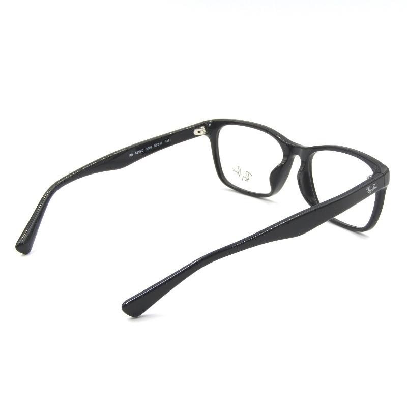 Ray-Ban 未使用 レイバン メガネフレーム RB5315D 2000 RX5315D スクエア アジアンフィット ブラック 黒 ...