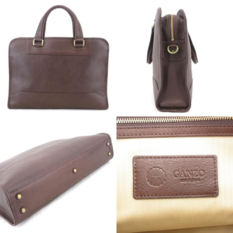 GANZO 未使用 ガンゾ ブリーフケース 7QS-H 57551 2WAYビジネスバッグ 飛騨牛 ブラウン 日本製 チョコ 65004345 : クラシック - 通販 - Yahoo!ショッピング