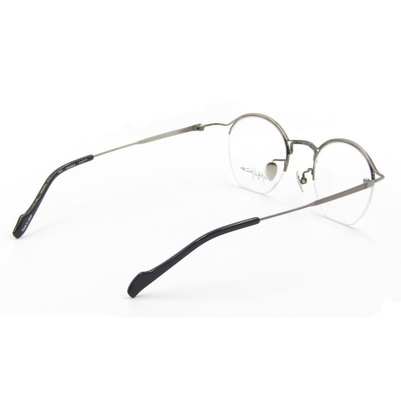 Yohji Yamamoto 未使用 ヨウジヤマモト メガネフレーム YY-19-0035-02 ボストン ハーフリム 日本製 ガンメタル 65004844 : クラシック - 通販 ...