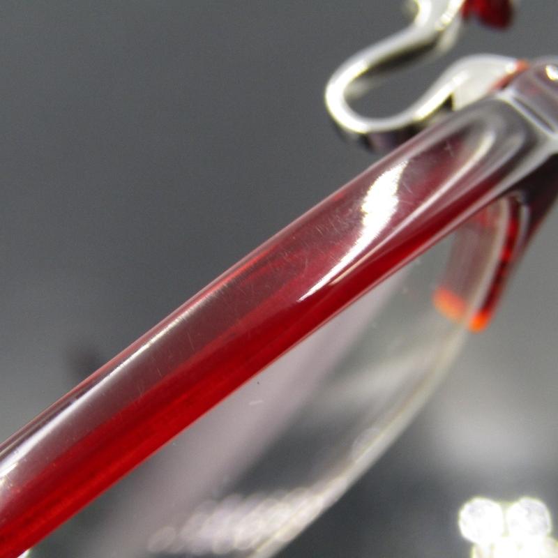 999.9 フォーナインズ メガネフレーム NPN-902 スクエア ハーフリム 2008.2月 日本製 40 エンジ 度入り 65005298 :65005298:クラシック - 通販 ...