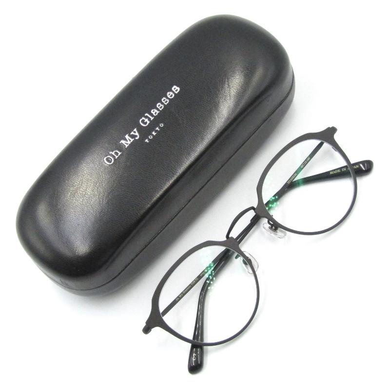 Oh My Glasses TOKYO オーマイグラス メガネフレーム Zoe omg-093 ゾーイ クラウンパント 日本製 1 マットブラック 度入り 65005500 : クラシック ...