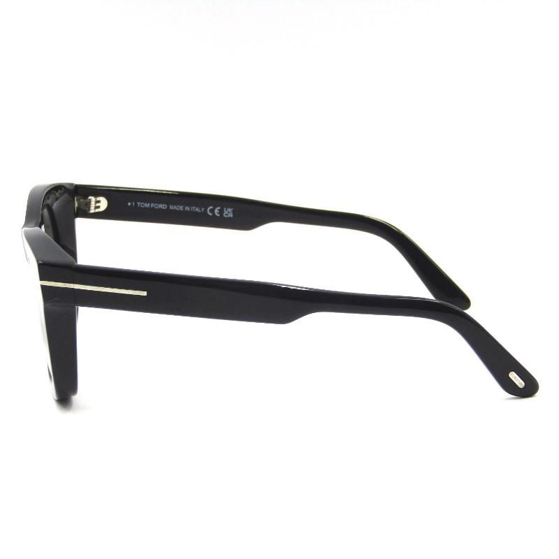 美品 TOM FORD トムフォード サングラス TF5872-B ECO 001 US FIT イタリア製 スタンダードフィット ブラック ...