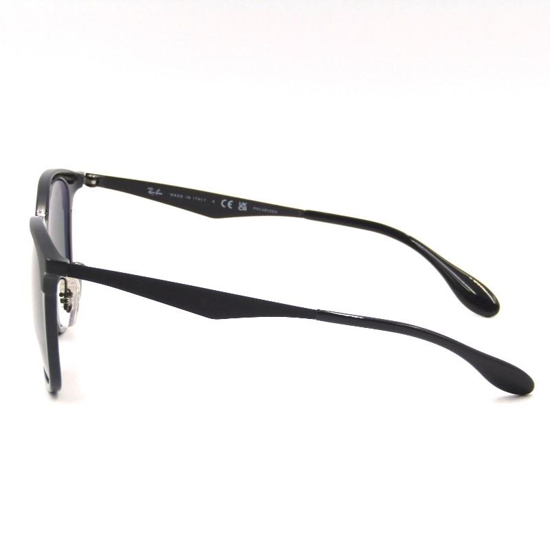 Ray-Ban 美品 レイバン サングラス RB4278 6282/9A ブロウ ウェリントン 偏光 イタリア製 ポリッシュ ブラック ...