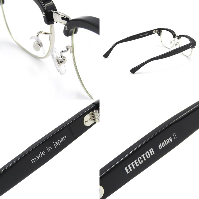 未使用 EFFECTOR エフェクター サングラス delay II ディレイ2 サーモント ブロウ 8mm生地 日本製 ブラック 黒 65005610 :65005610:クラシック ...