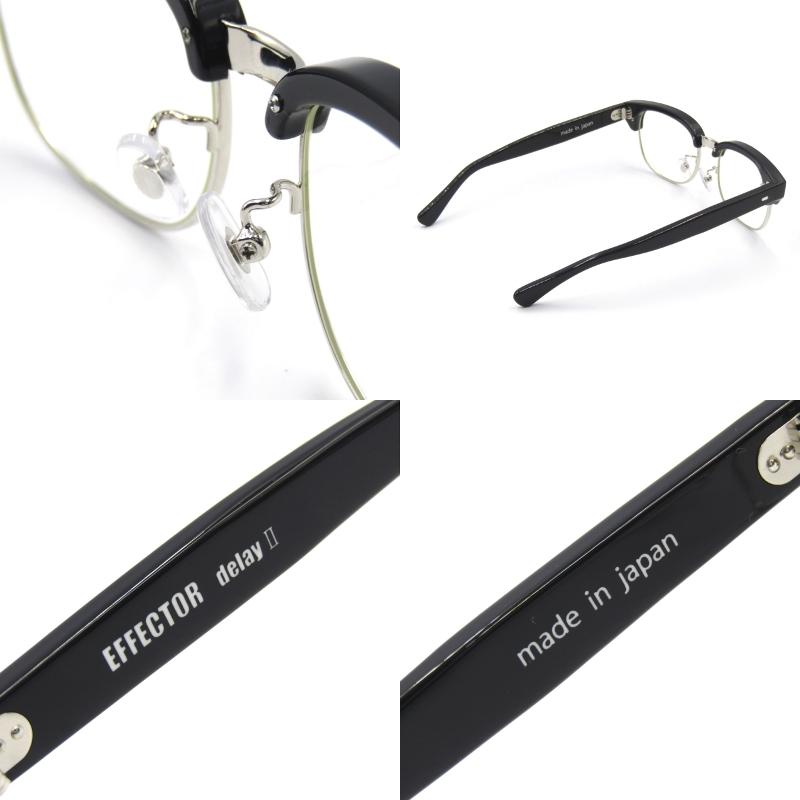 未使用 EFFECTOR エフェクター サングラス delay II ディレイ2 サーモント ブロウ 8mm生地 日本製 ブラック 黒 65005691 :65005691:クラシック ...