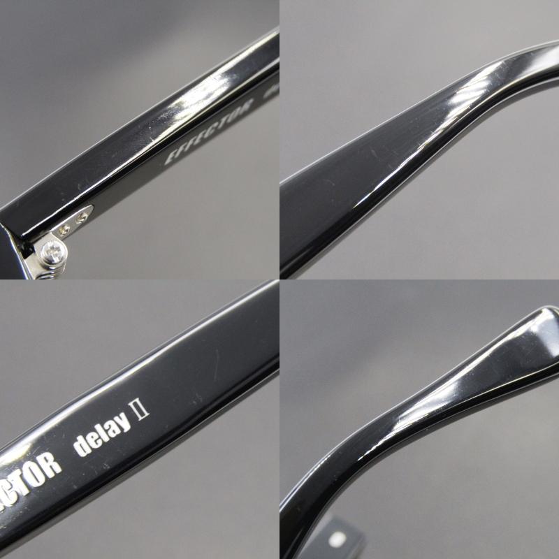 未使用 EFFECTOR エフェクター サングラス delay II ディレイ2 サーモント ブロウ 8mm生地 日本製 ブラック 黒 65005691 :65005691:クラシック ...