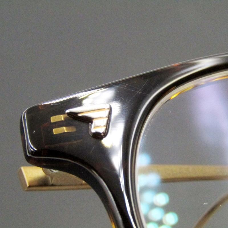 美品 BJ CLASSIC COLLECTION BJクラシック メガネフレーム COM-510 NT ボストン 日本製 コンビ アセテート ...