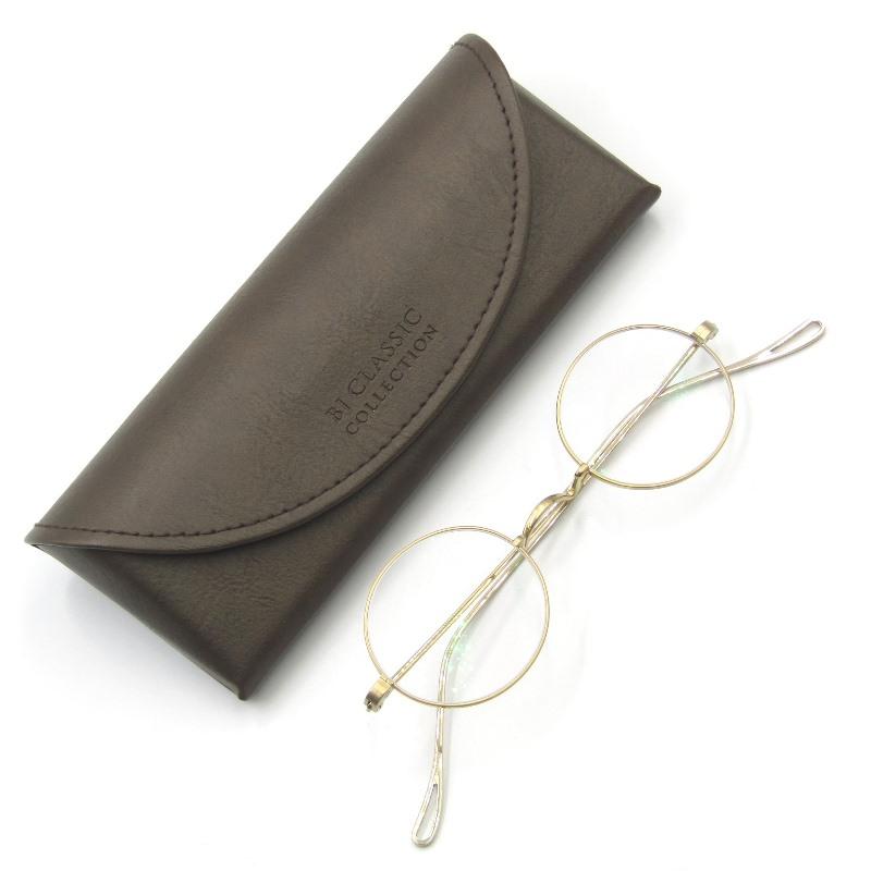 美品 BJ CLASSIC COLLECTION BJクラシック メガネフレーム PREM-111 ST ラウンド 日本製 C-6 マットゴールド 度入り 65005955 : クラシック ...