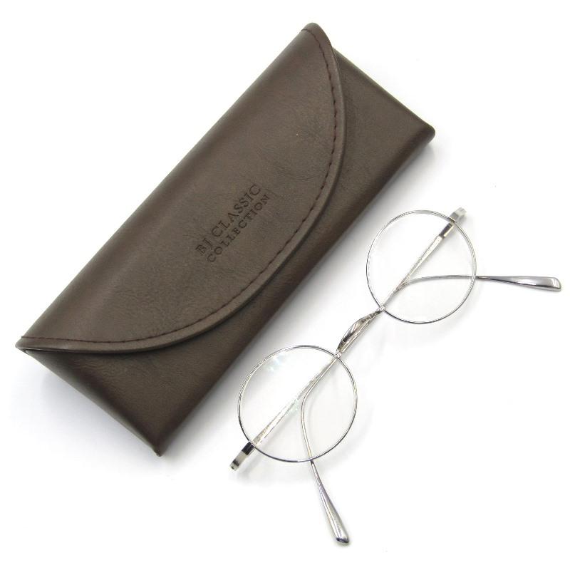 BJ CLASSIC COLLECTION BJクラシック メガネフレーム PREM-120 NT ラウンド メタル 日本製 シルバー 度入り 65006001 : クラシック - 通販 ...