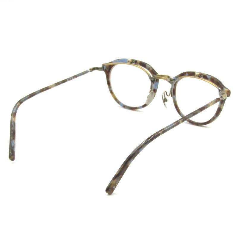 美品 KANEKO OPTICAL JAPAN 金子眼鏡 カネコガンキョウ メガネフレーム KJ-37 跳ね上げ式 日本製 BRBL ブラウン ...