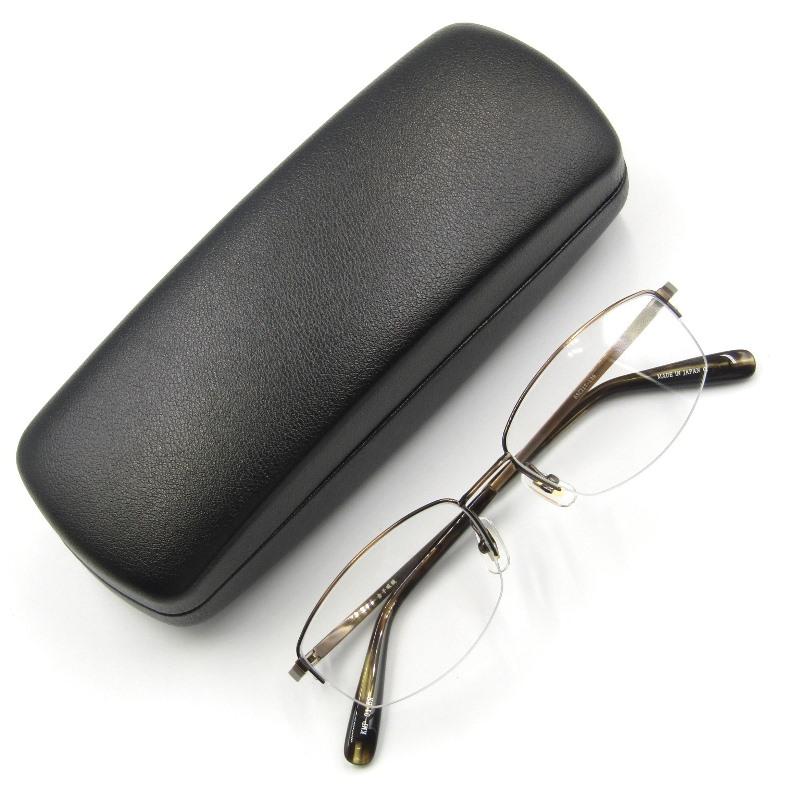 金子眼鏡店 美品 金子眼鏡 カネコガンキョウ メガネフレーム KMP-01 スクエア ハーフリム 日本製 BR ブラウン 65006285 : クラシック - 通販 - Yahoo!ショッピング