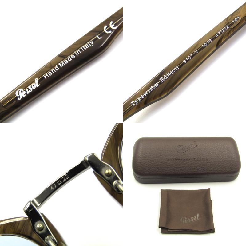 Persol ペルソール サングラス Typewriter Edition 3107-V ボストン メフレクト コンビ イタリア製 1019 ...