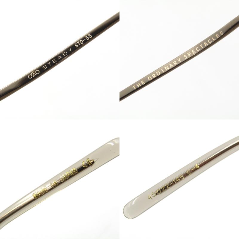 未使用 STEADY ステディ メガネフレーム STD-55 ラウンド 日本製 4 ゴールド/ベージュ 65006483 : クラシック - 通販 - Yahoo!ショッピング