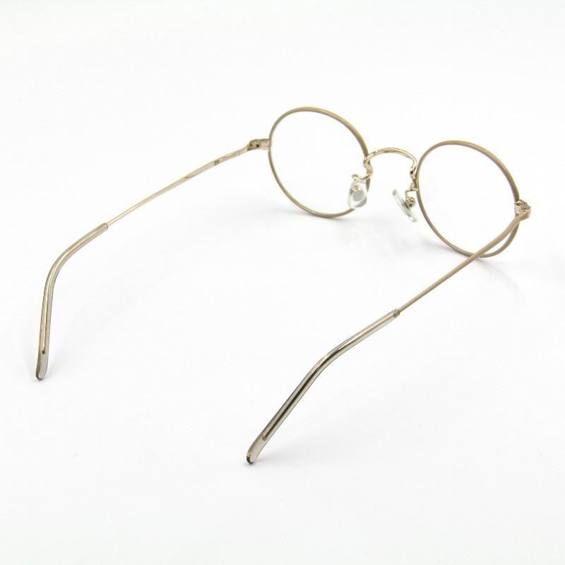 未使用 STEADY ステディ メガネフレーム STD-55 ラウンド 日本製 4 ゴールド/ベージュ 65006483 : クラシック - 通販 - Yahoo!ショッピング