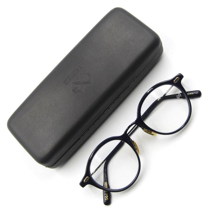 未使用 OG×OLIVER GOLDSMITH オージーバイオリバーゴールドスミス メガネフレーム Baker ラウンド/ボストン 103 ネイビー 65006823 : クラシック - 通販 ...