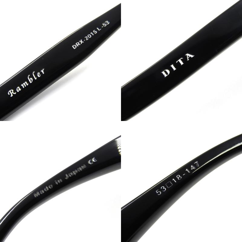 未使用 DITA ディータ メガネフレーム Rambler DRX-2015L-53 ランブラー ウェリントン フルフィット 日本製 ブラック/ブラウン 65006828 : 65006828 ...