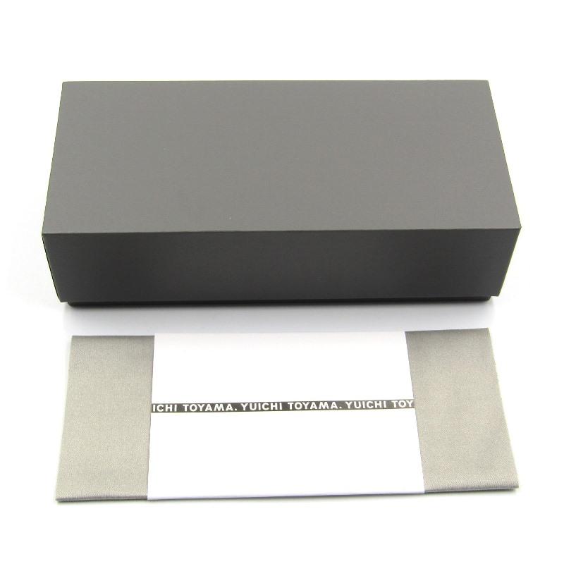 未使用 YUICHI TOYAMA. ユウイチトヤマ メガネフレーム U-165 Georg スクエア/ウェリントン 日本製 01 Matt black/Silver 65006884 ...