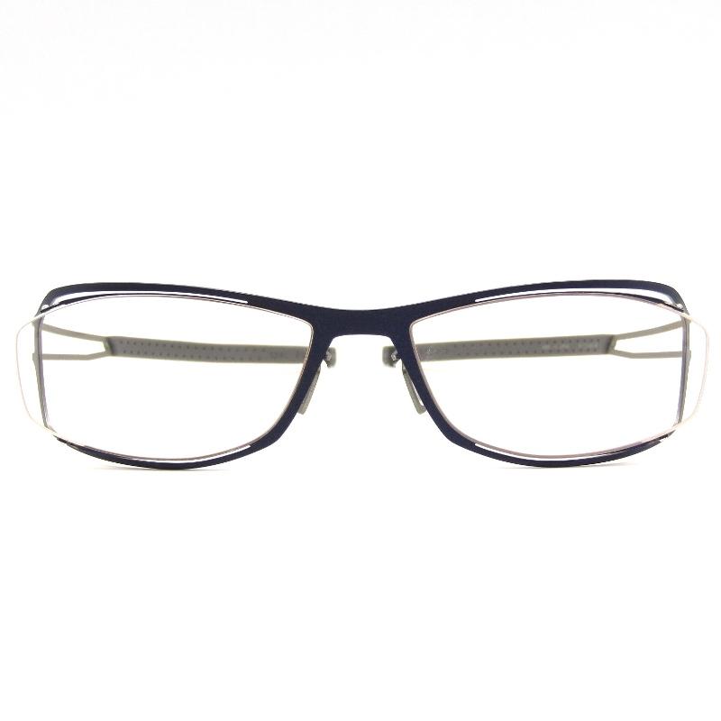 未使用 spec espace スペックエスパス サングラス ES-6082 ヒンジレス シートメタル 日本製 37P Deep Blue/Ivory 65006922 : クラシック ...