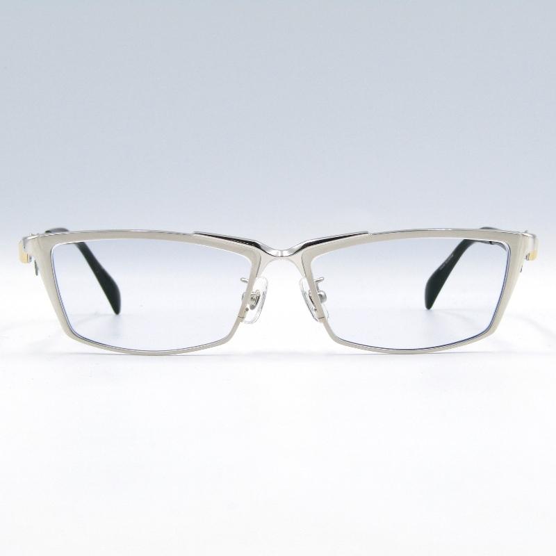 SAMURAI SHO サムライ翔 メガネフレーム SS-T115 度入り 日本製 智 2022年モデル #1 シルバー/マットシルバー/マットグレー 65007124 : クラシック ...