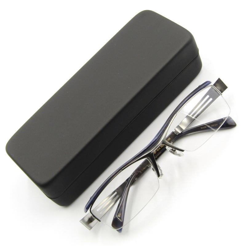 未使用 Ptolemy48 トレミー48 メガネフレーム AP-014 APOLLON 日本製 アポロン ウェリントン ハーフリム BL ブルー/ガンメタル 65007274 : クラシック ...