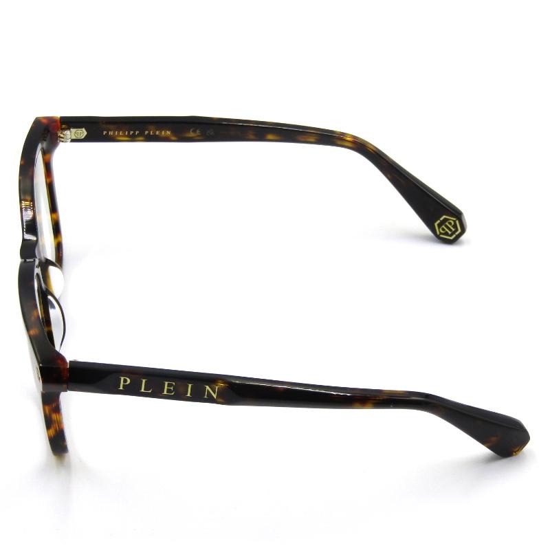 Philipp Plein フィリッププレイン メガネフレーム VPP167M 度入り イタリア製 ウェリントン 0722 デミブラウン 65007402 : クラシック - 通販 ...