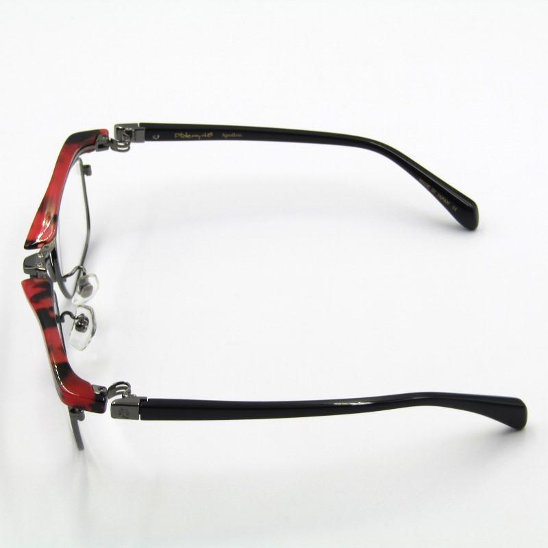 美品 Ptolemy48 トレミー48 メガネフレーム AP-030 APOLLON 日本製 訳あり アポロン RD レッドデミ/ブラック/ガンメタル 65007481 : クラシック ...