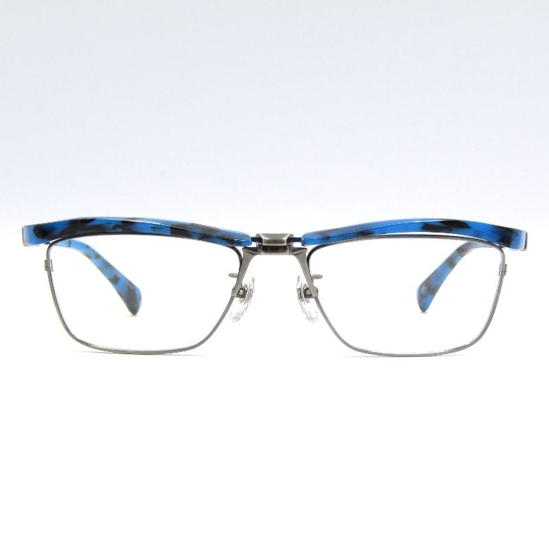 美品 Ptolemy48 トレミー48 メガネフレーム AP-030 APOLLON 日本製 訳あり アポロン ウェリントン BL ブルーデミ/シルバー 65007485 : クラシック ...