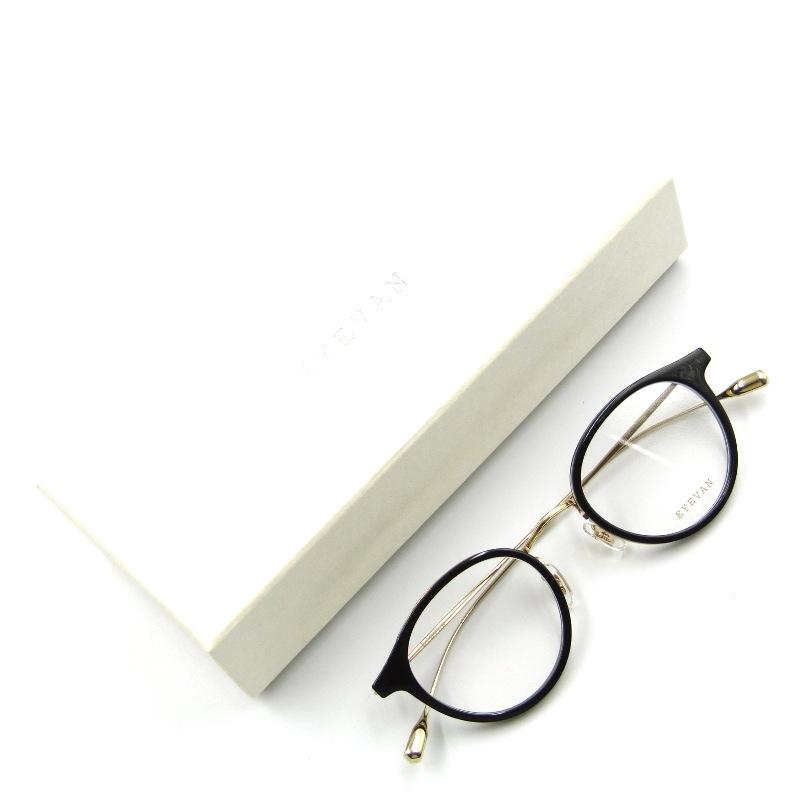 未使用 EYEVAN アイヴァン メガネフレーム Graff 日本製 グラフ ボストン パント コンビ PBK ピアノブラック/ゴールド 65007749 : クラシック - 通販 ...
