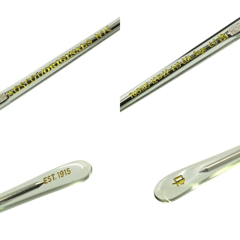 美品 MOSCOT モスコット メガネフレーム TUCHUS 中国製 タカス ボストン ラウンド SAGE 65007989 : クラシック ...