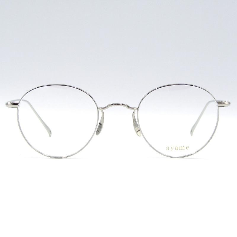 ayame 未使用 アヤメ メガネフレーム MANRAY46 日本製 マンレイ ボストン パント TI チタニウムシルバー 65008185 : クラシック - 通販 - Yahoo!ショッピング