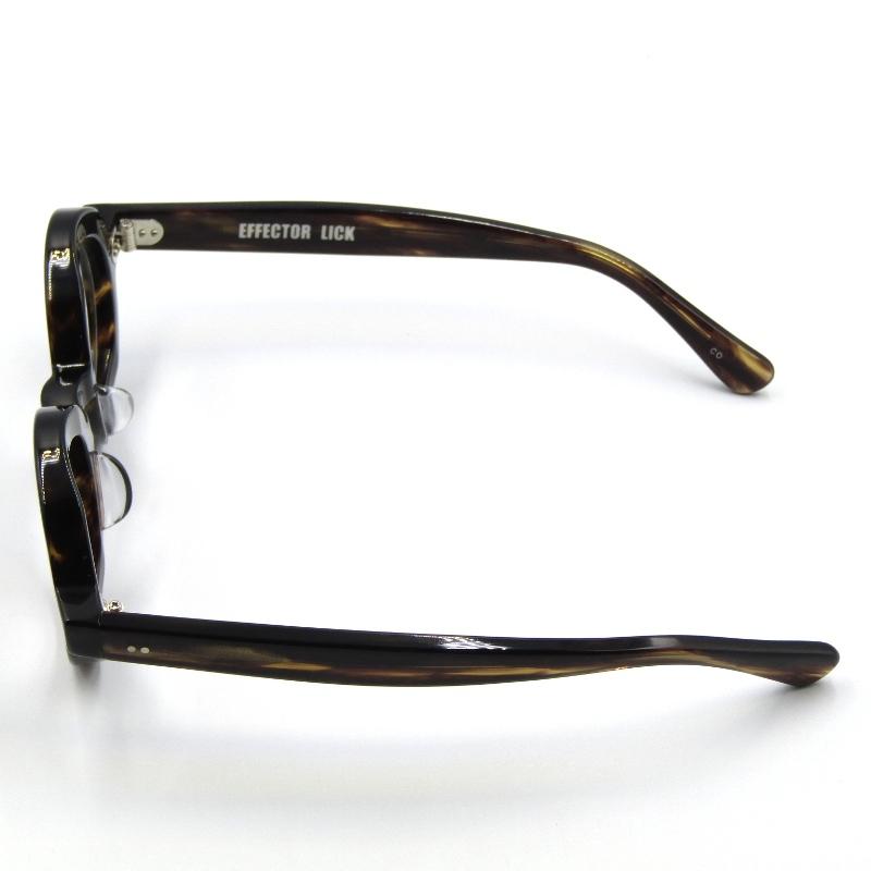 EFFECTOR 未使用 エフェクター サングラス LICK 日本製 リック ラウンド 8mm生地厚 CO コニャック 65008236 : クラシック - 通販 - Yahoo!ショッピング