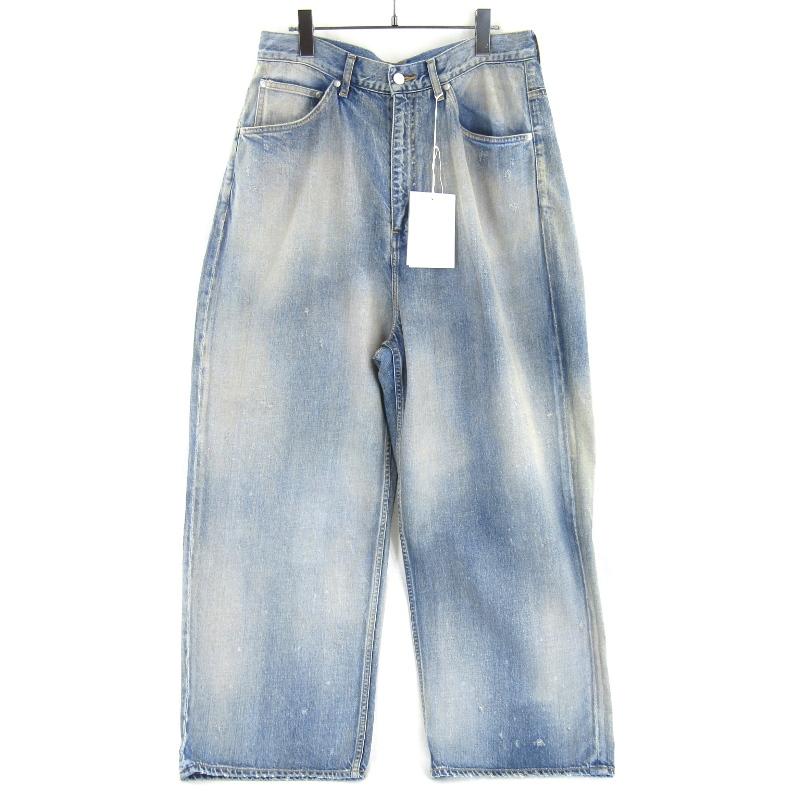訳あり 未使用 ANCELLM アンセルム デニムパンツ ANC-PT101 訳あり品 #05 AGING01 エイジング ワイド インディゴ 2 タグ付き 65008683 : クラシック ...