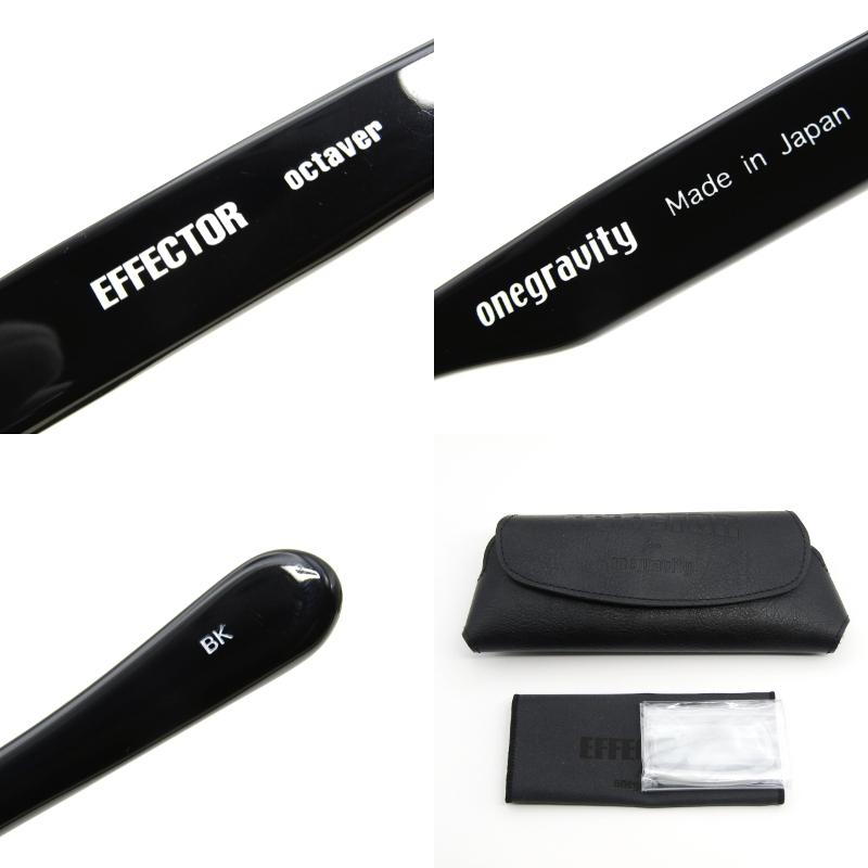 美品 EFFECTOR × onegravity エフェクター ワングラヴィティ サングラス octaver 日本製 オクターバー 調光 スクエア BK 65009154 : クラシック ...