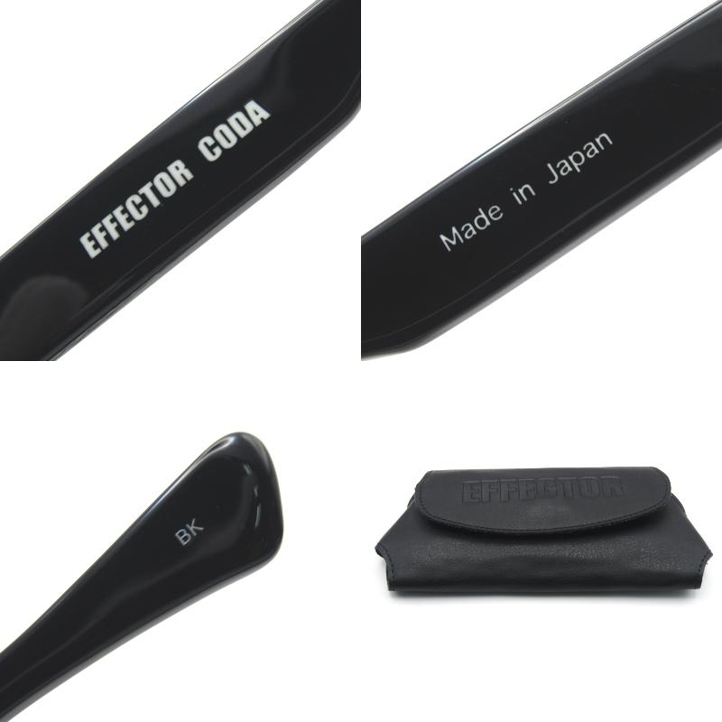 EFFECTOR（エフェクター） 未使用 サングラス CODA 日本製 コーダ ウェリントン 8mm生地厚 BK 65009165 : クラシック - 通販 - Yahoo!ショッピング